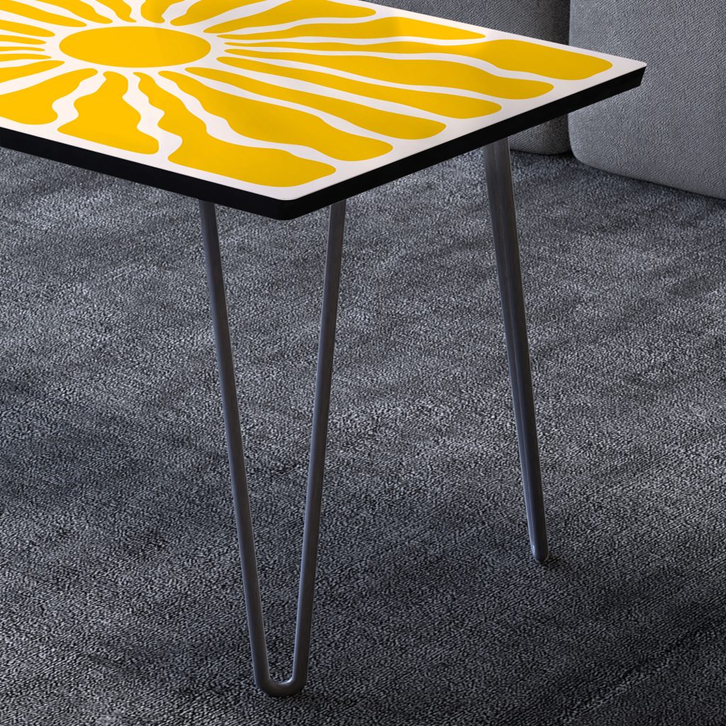 Retro Rising Sun Ethereal Timber Table - Artistic Furniture, Real ...