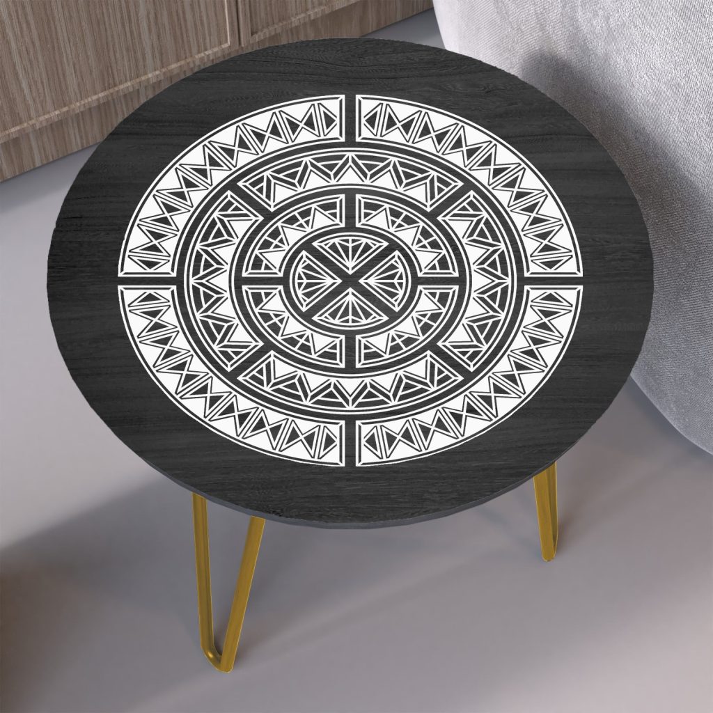 Sacred Maori Geometry Circulus Oak Essence Table – Artistic Furniture ...