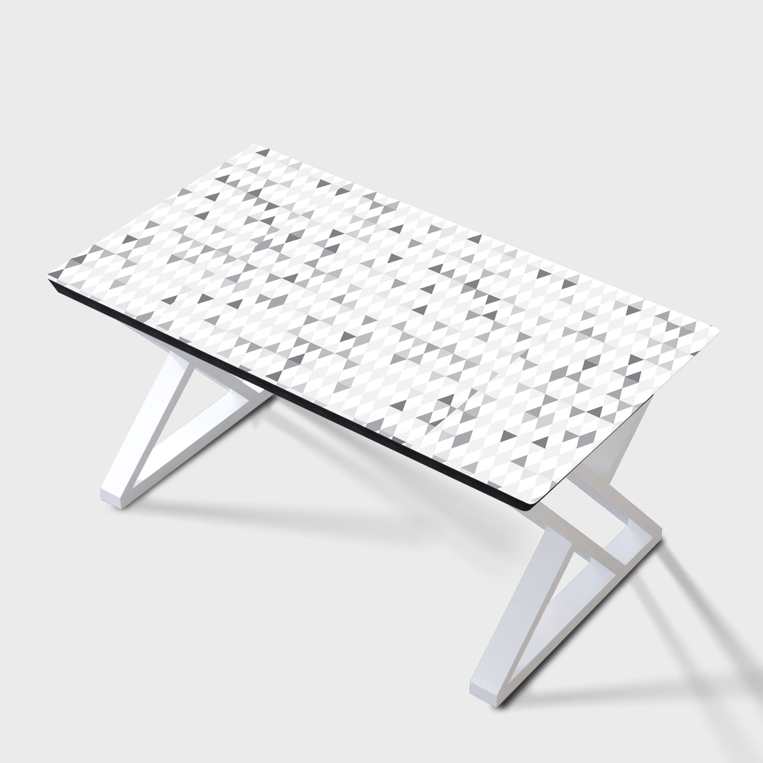 Seamless Triangle Pattern Ethereal Timber Table - Artistic Furniture ...