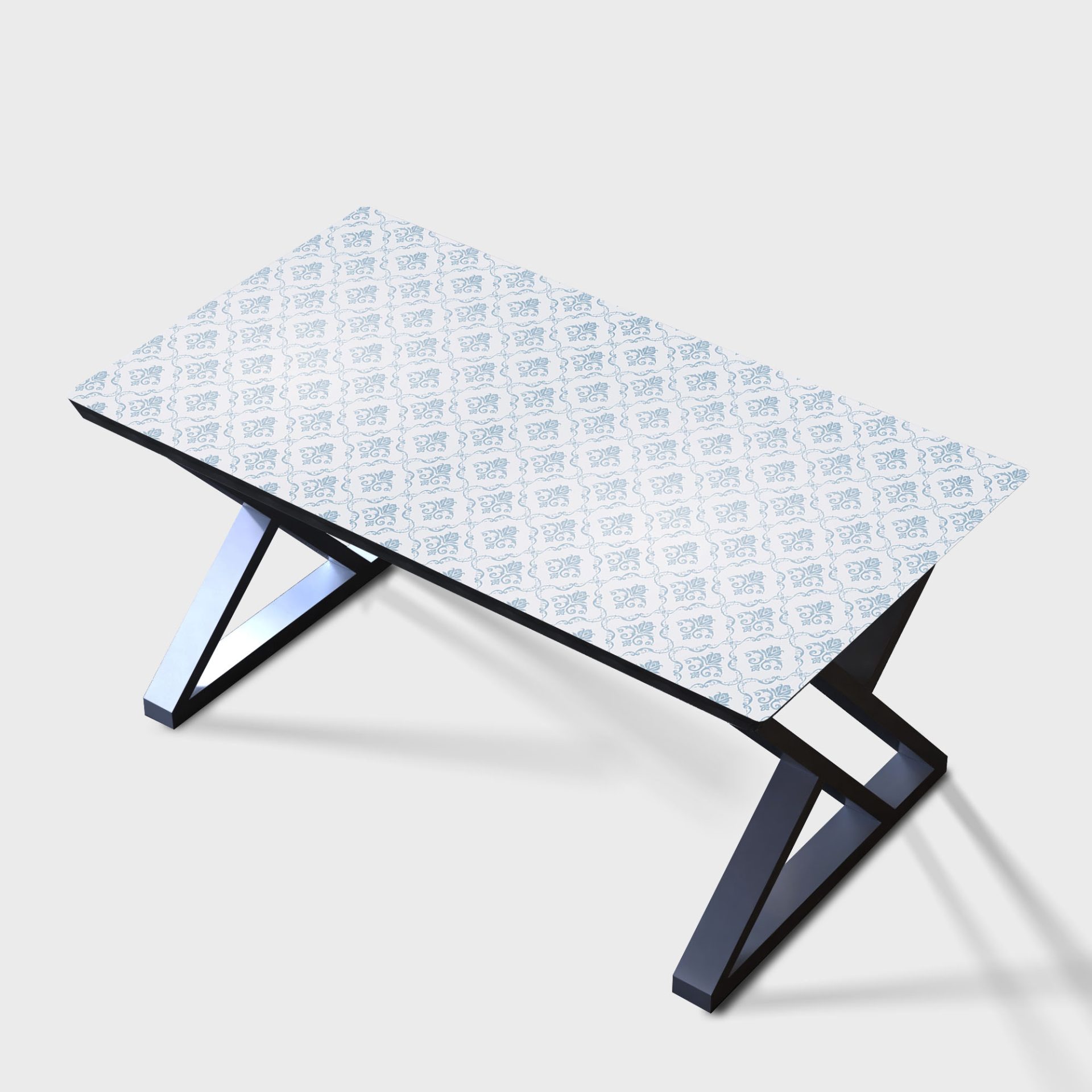 Roman Textile Pattern Ethereal Timber Table - Artistic Furniture, Real ...