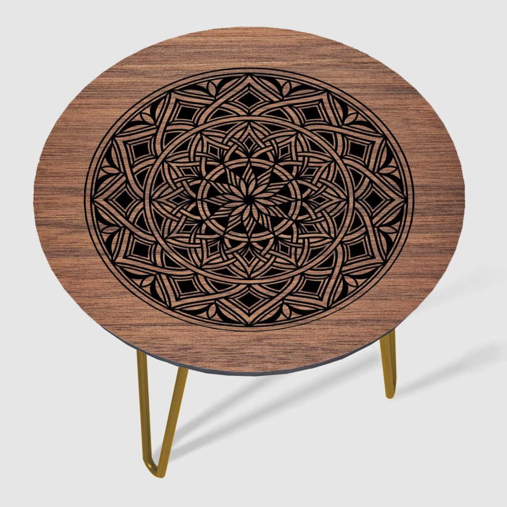 Linear Maze Circulus Oak Walnut Essence Table – Artistic Furniture ...