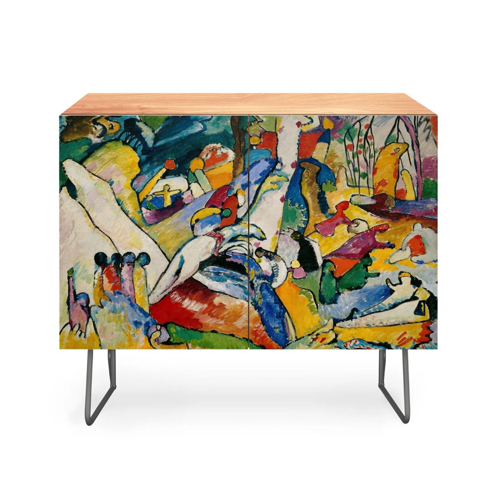 Composition Ii Wassily Kandinsky OakMeadow Console Sideboard Credenza ...