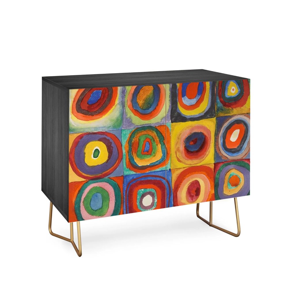 Color Study by Wassily Kandinsky OakMeadow Console Sideboard Credenza ...