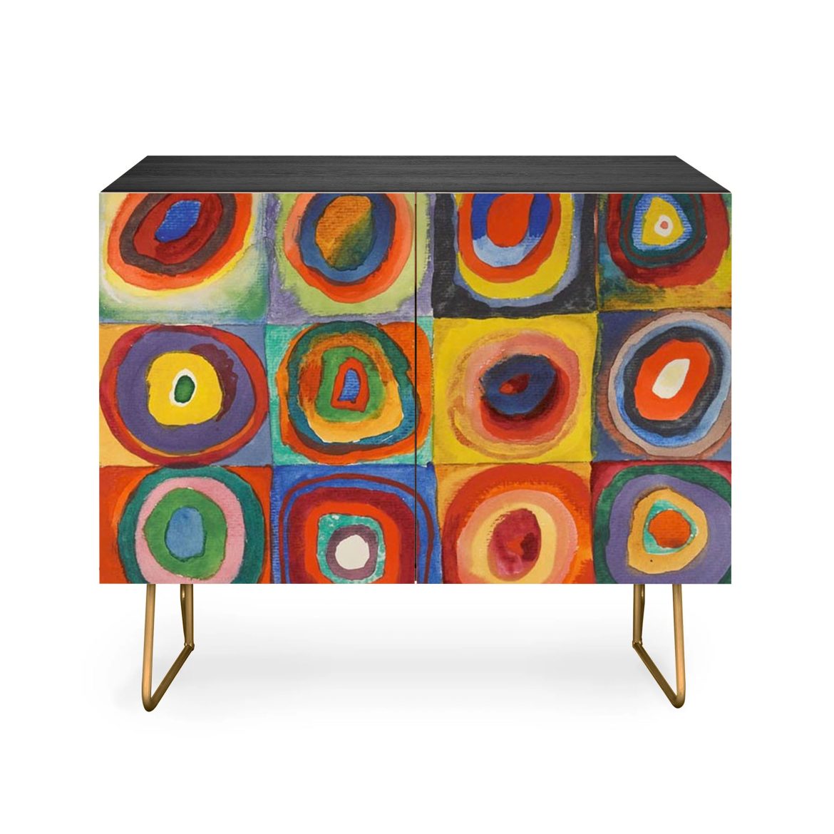 Color Study by Wassily Kandinsky OakMeadow Console Sideboard Credenza ...