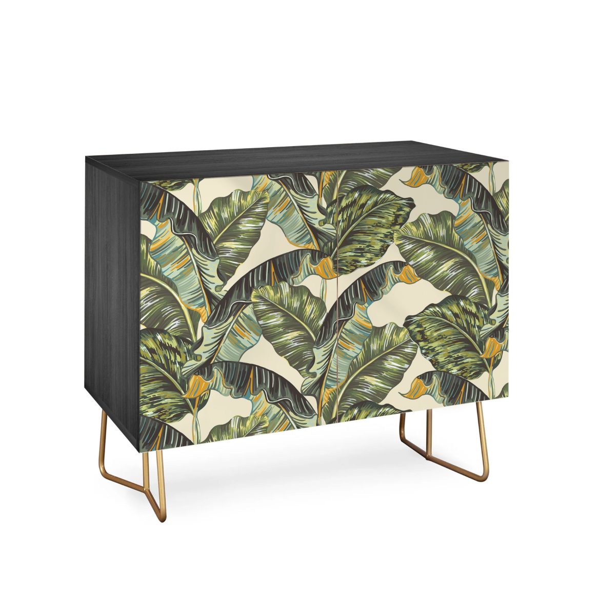Botanical Leaflet OakMeadow Console Sideboard Credenza Table – Artistic ...