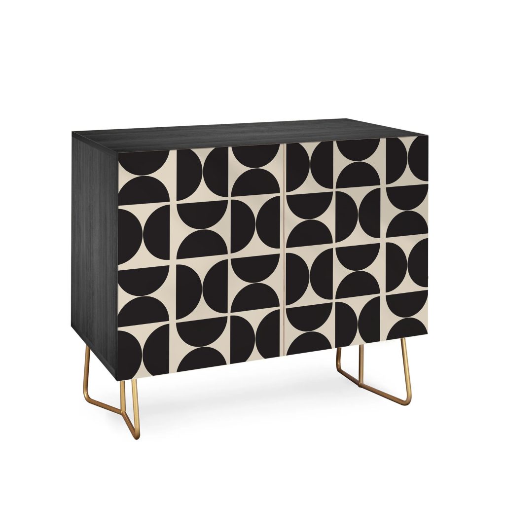 Dark Beige Silhouettes OakMeadow Console Sideboard Credenza Table ...