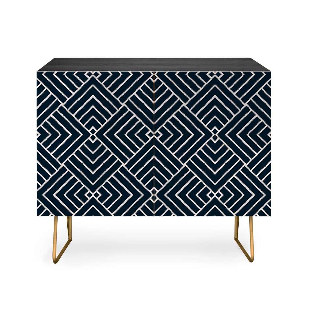 Dark Minimal Nude OakMeadow Console Sideboard Credenza Table - Artistic ...