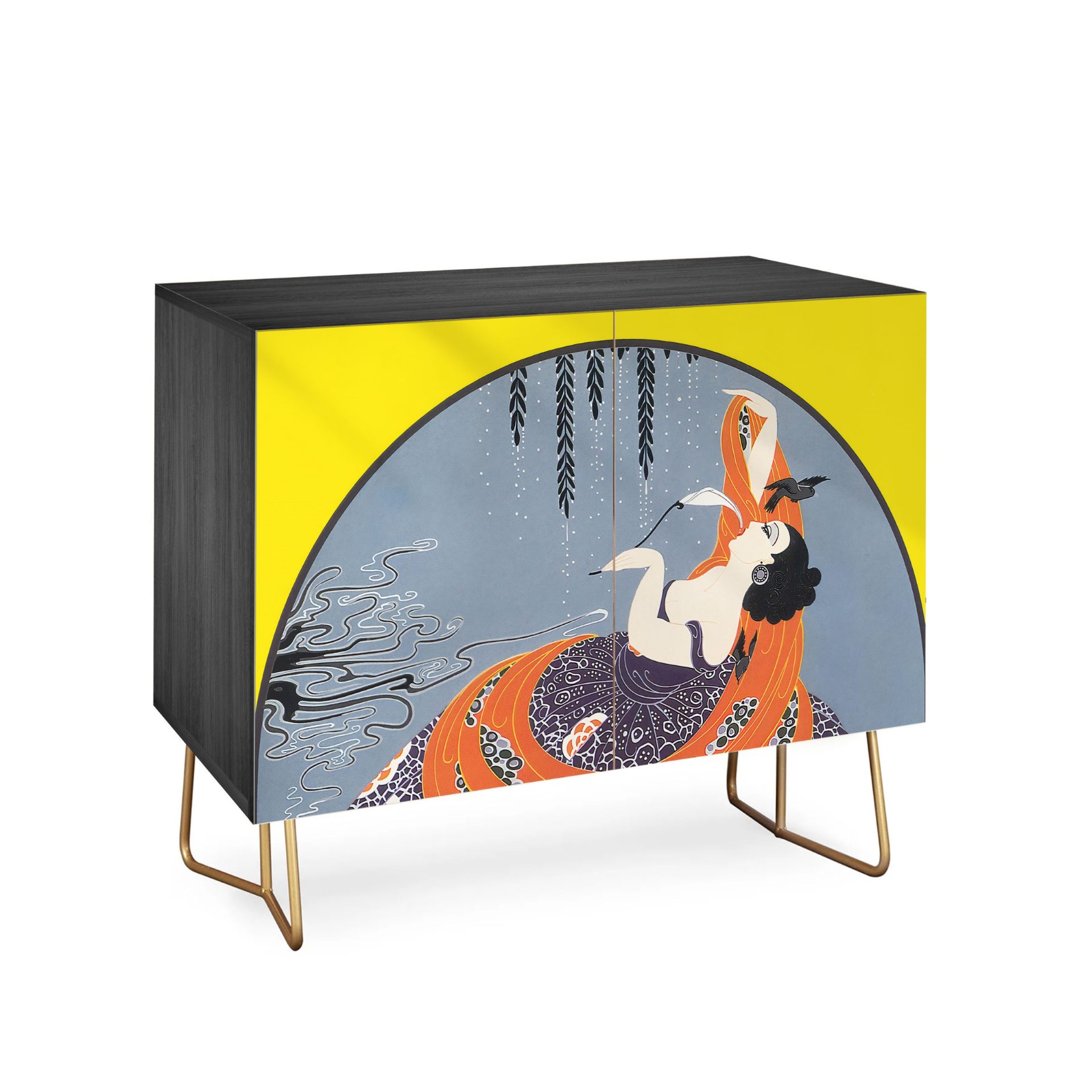After The Rain by Erte OakMeadow Console Sideboard Credenza Table ...