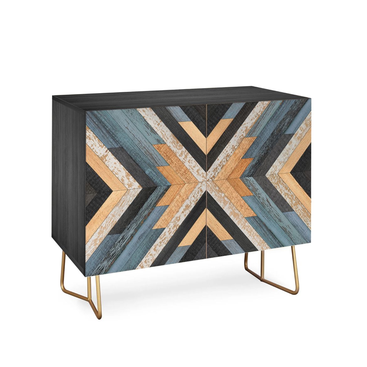 Rosettes Wood OakMeadow Console Sideboard Credenza Table – Artistic ...