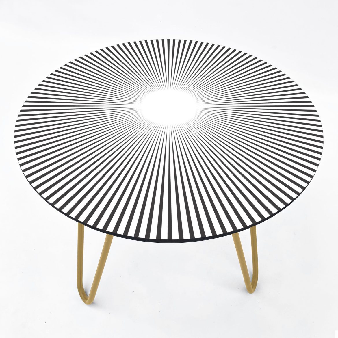 Rising Rays Circulus Oak Black Essence Table - Artistic Furniture, Real ...