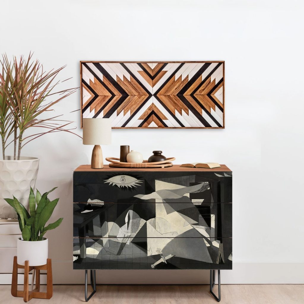 Guernica by Pablo Picasso OakMeadow Console Sideboard Credenza Table ...