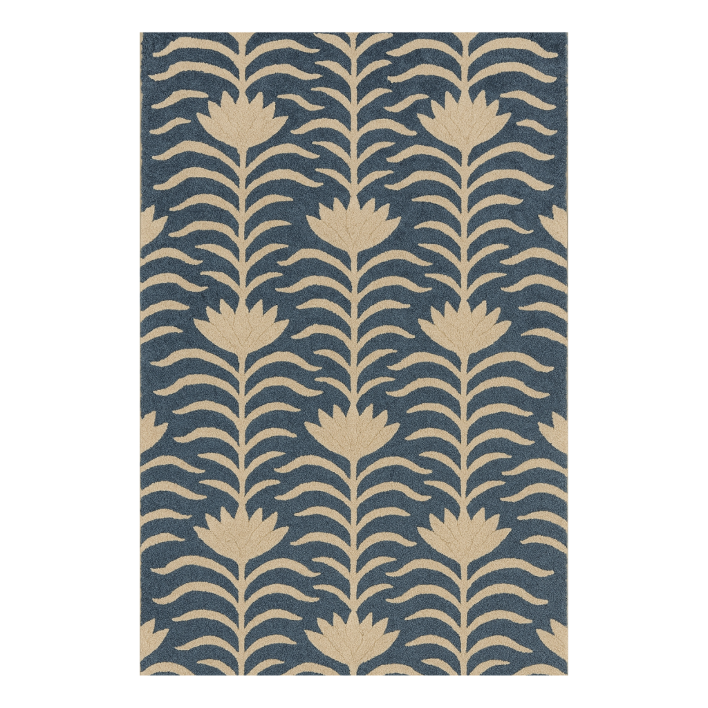 Midnight Lotus Hand Tufted New Zealand Wool Rug - Artistic Furniture ...